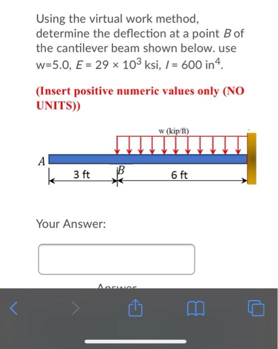 Solved Using the virtual work method, determine the | Chegg.com