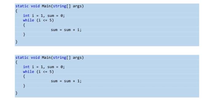 Solved C#5. Write the result of the following codes after | Chegg.com
