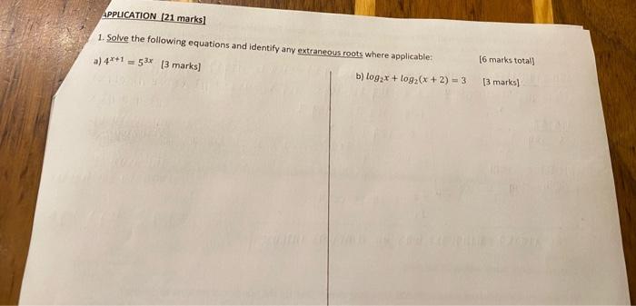 Solved 1. Solve the following equations and identify any | Chegg.com