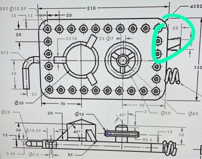 ahow detailed steps on how to create this part on | Chegg.com