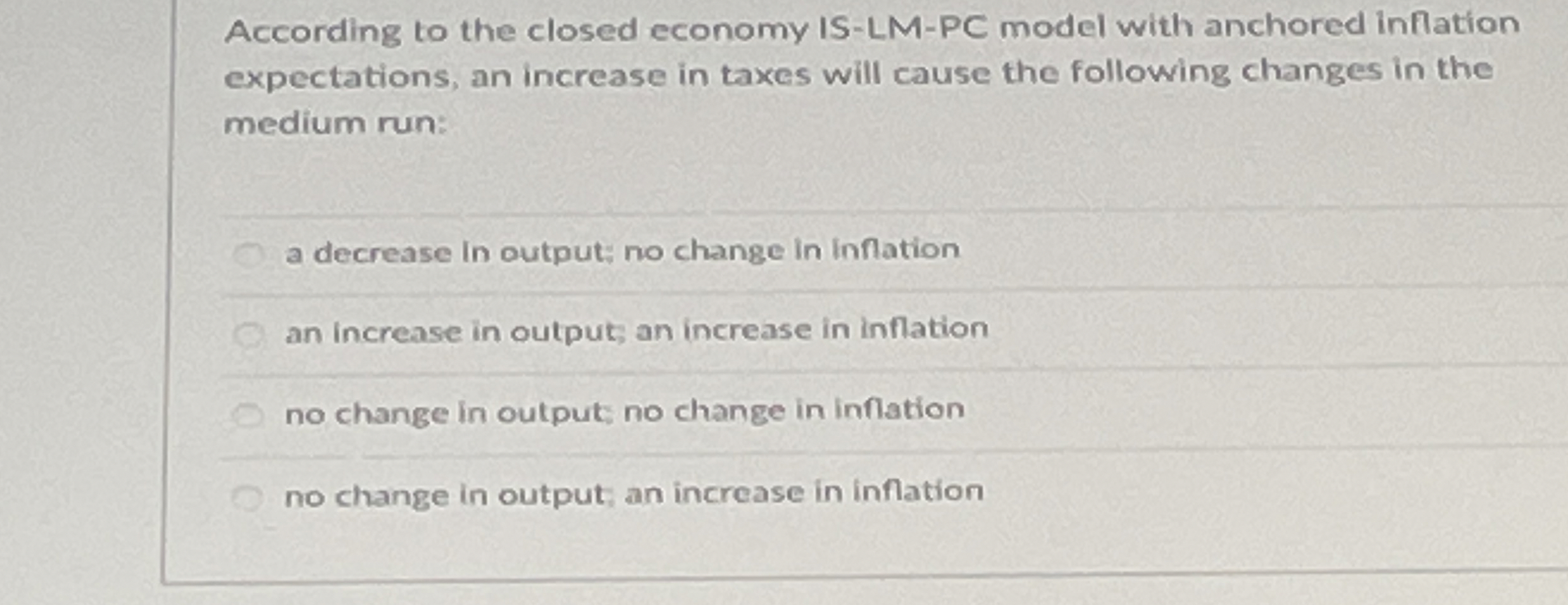 Solved According to the closed economy IS-LM-PC model with | Chegg.com