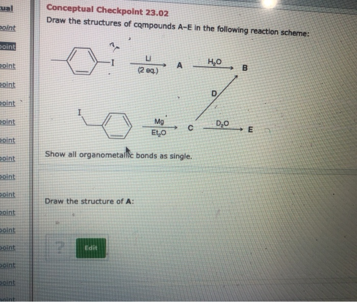 Solved Conceptual Checkpoint 23.02 Draw the structures of | Chegg.com