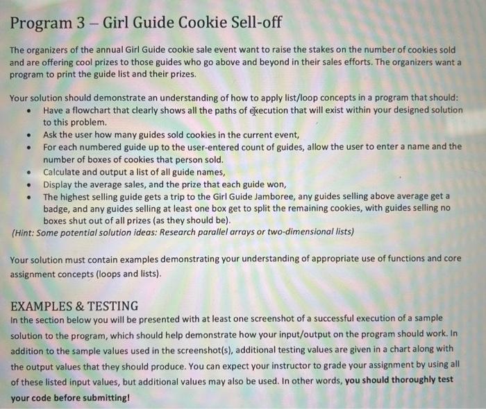 Solved The organizers of the annual Girl Guide cookie sale | Chegg.com