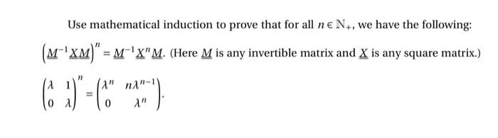Solved Use mathematical induction to prove that for all | Chegg.com