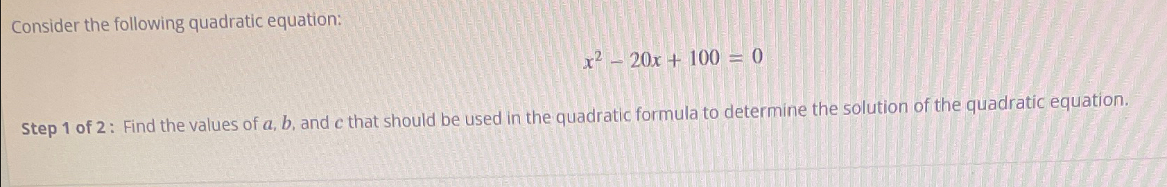 Solved Consider the following quadratic | Chegg.com