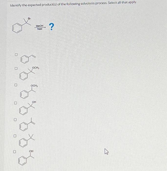Solved Identify the expected product(s) of the following | Chegg.com