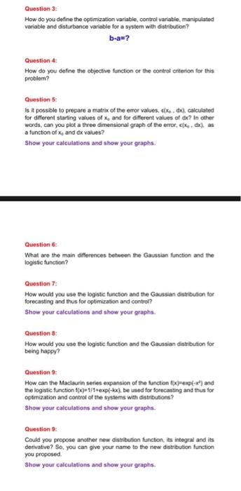 Solved Question 3: How do you define the optimization | Chegg.com