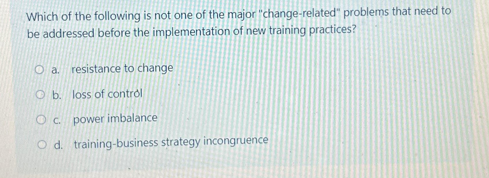 Solved Which of the following is not one of the major | Chegg.com