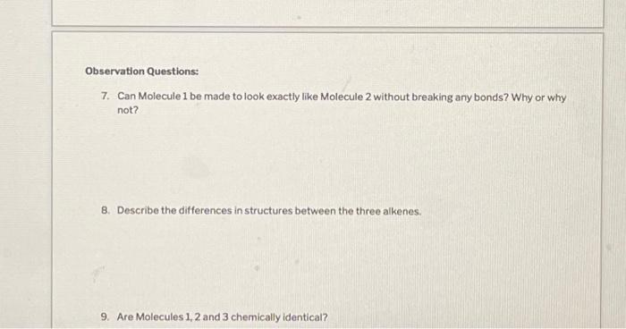 Solved Table 1- fill in the blanks Observation Questions 4. | Chegg.com