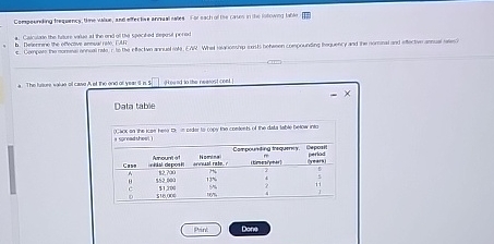 Solved Dats table → ﻿spreatuhent?\table[[Cass.,\table[[Anoum | Chegg.com