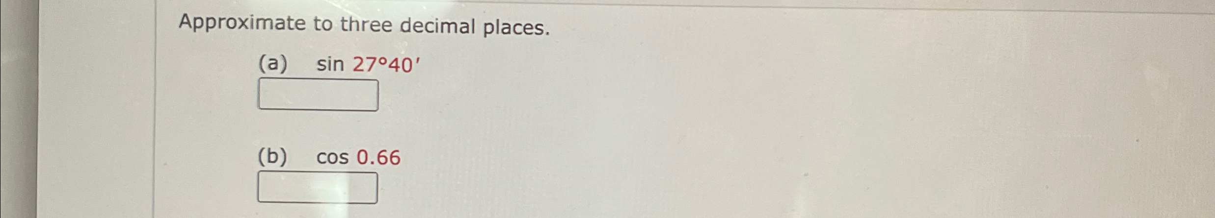 Solved Approximate to three decimal | Chegg.com