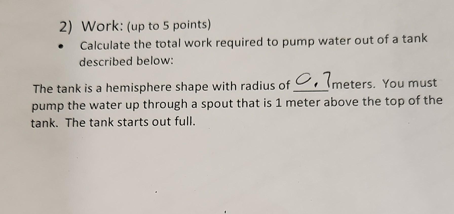 Solved 2) Work: (up to 5 points) - Calculate the total work | Chegg.com
