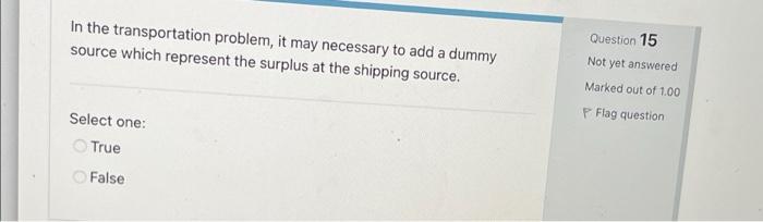 Solved Vogel Approximation Method (VAM) is one of three | Chegg.com