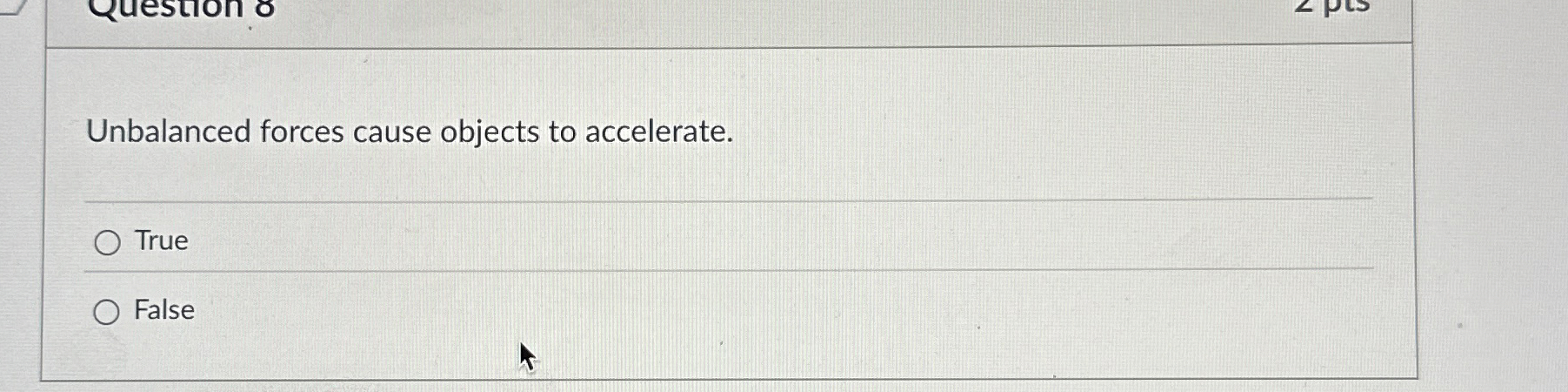 Solved Unbalanced forces cause objects to | Chegg.com