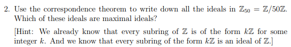 Solved Use the correspondence theorem to write down all the | Chegg.com