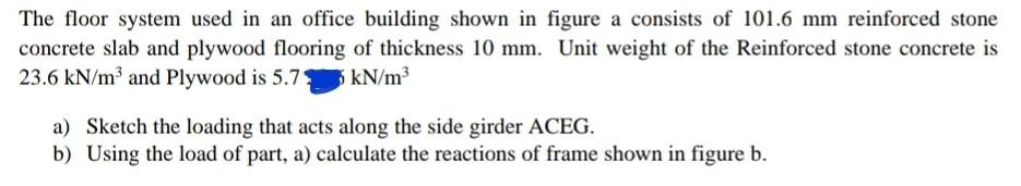 Solved The floor system used in an office building shown in | Chegg.com