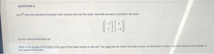 Solved Lot R2 have the standard Euclidean inner product and | Chegg.com