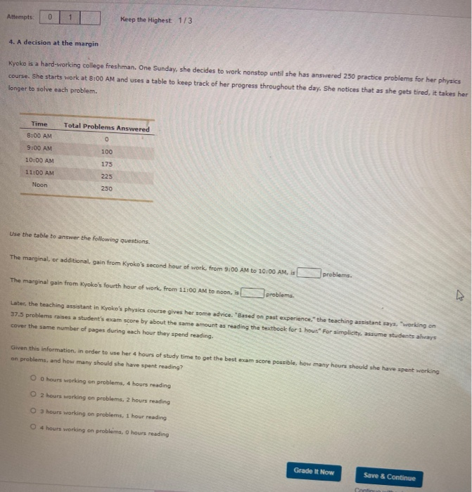 Solved Attempts 0 1 Keep the Highest 173 4. A decision at | Chegg.com
