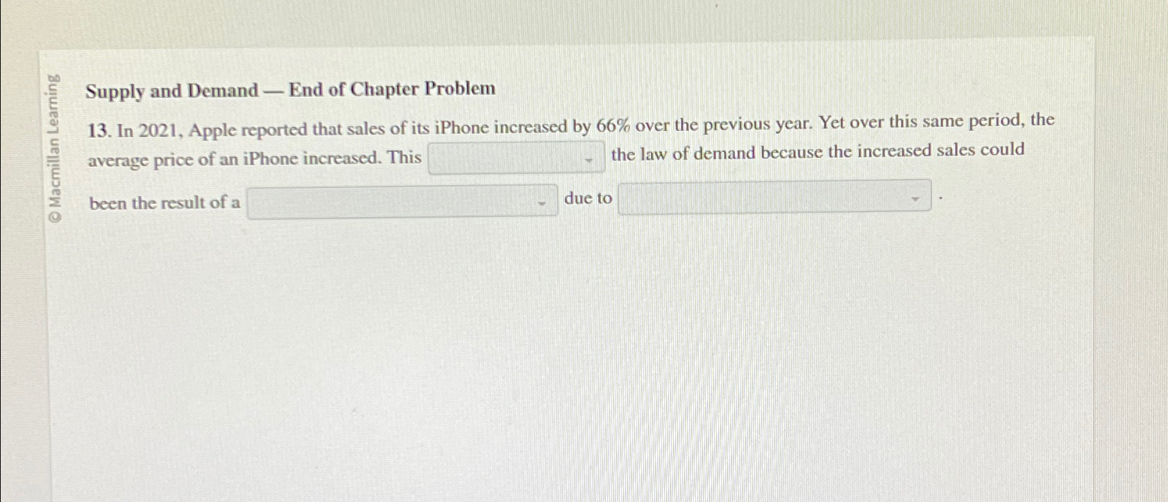 Solved Supply and Demand - ﻿End of Chapter Problem13. ﻿In | Chegg.com