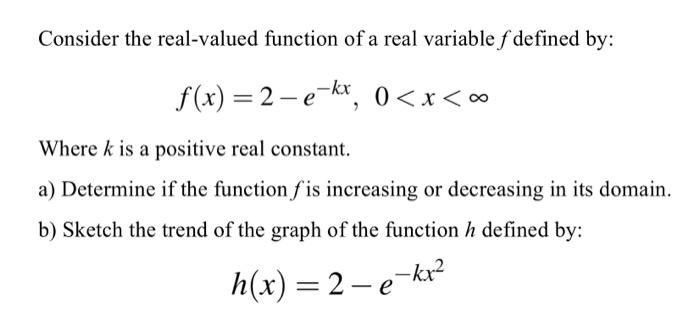 Solved Consider the real-valued function of a real variable | Chegg.com