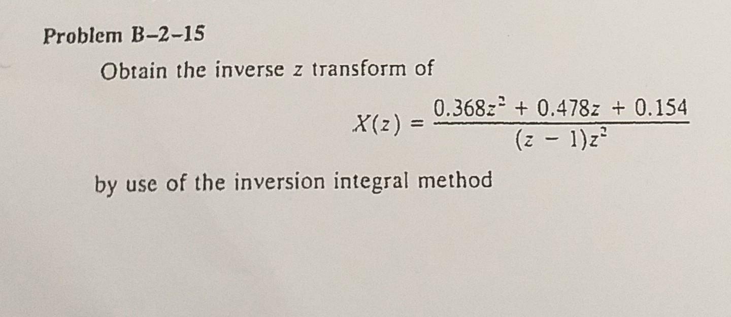 Solved blem Å-3-13 Obtain the weighting sequence of the | Chegg.com