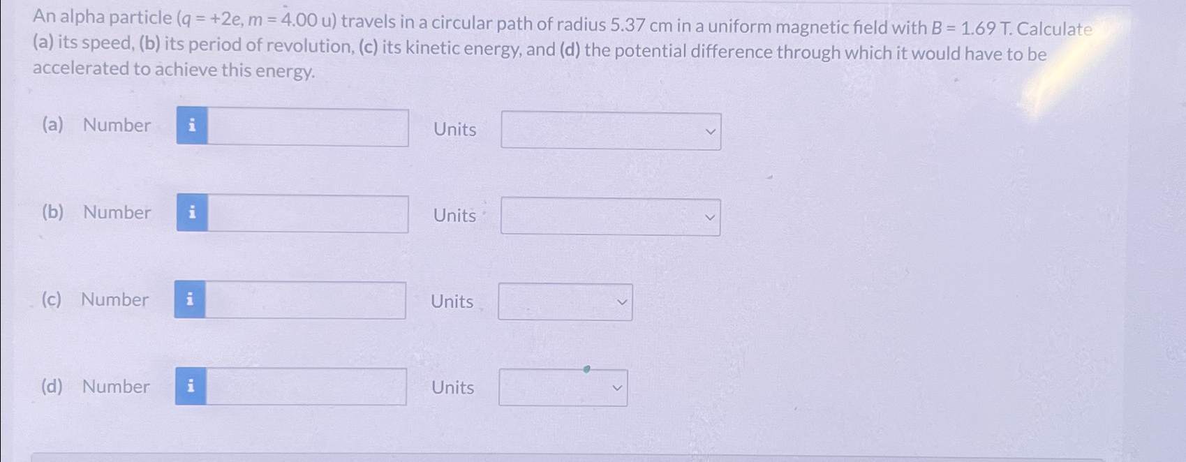 Solved An alpha particle | Chegg.com