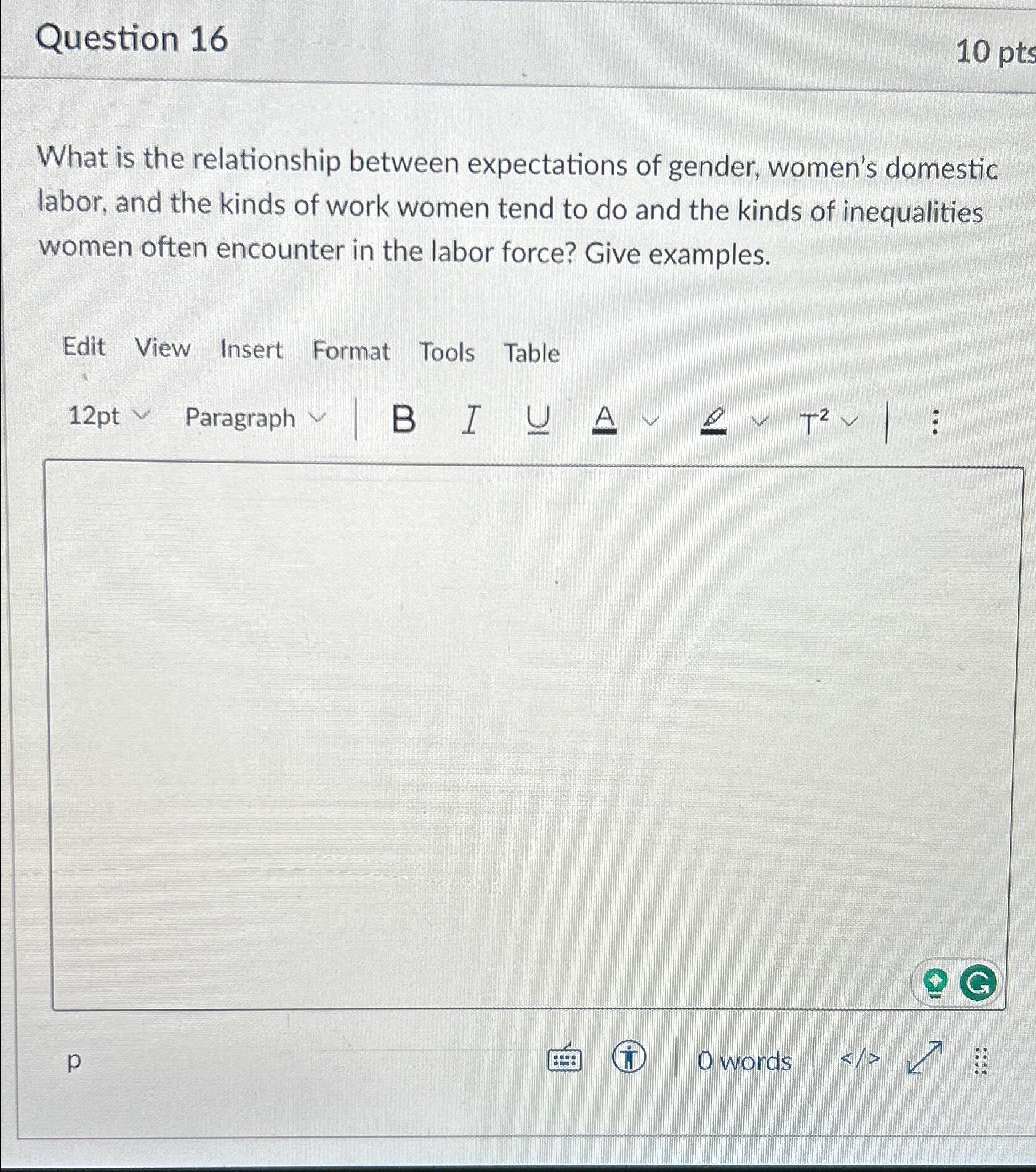 Question 16What is the relationship between | Chegg.com
