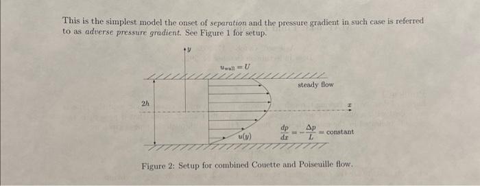 Solved Problem 3 Given a combined Couette and Poiseuille | Chegg.com