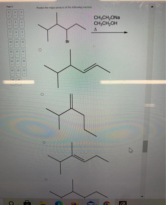 Solved Page 1 Predict the major product of the following | Chegg.com