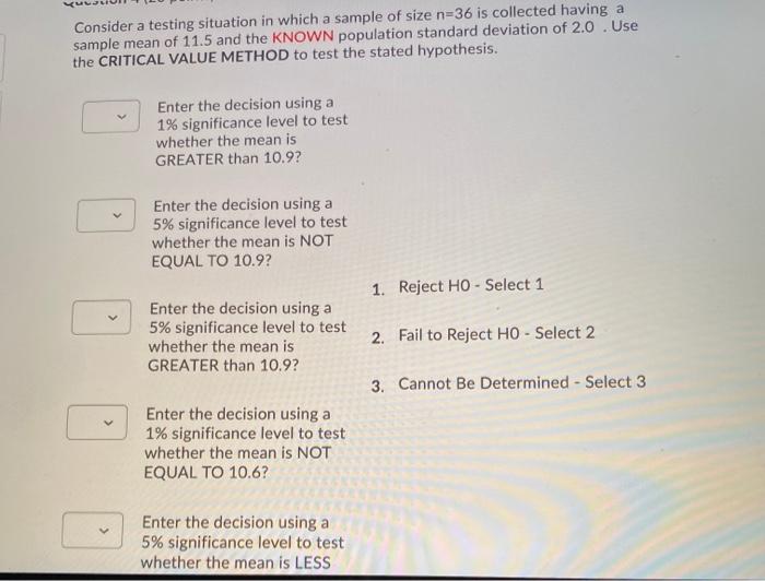 Solved Consider a testing situation in which a sample of | Chegg.com