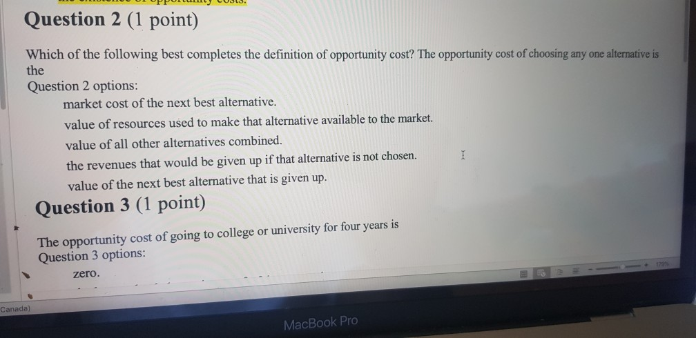 Solved 1 Het Scarcity implies that choices must be made | Chegg.com