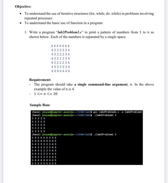 jective: - To understand the use of iterative | Chegg.com