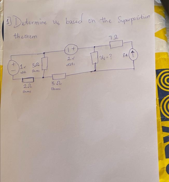 1] Determine u6 based on the Superposition | Chegg.com