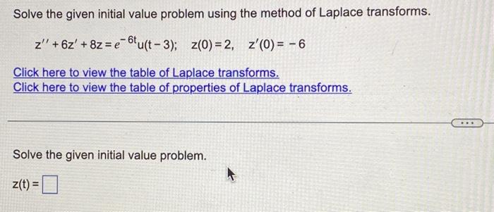 Solve the given initial value problem using the | Chegg.com