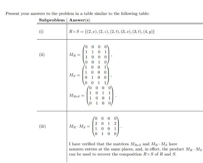 Solved 3. (Relations: Compositions). Let | Chegg.com