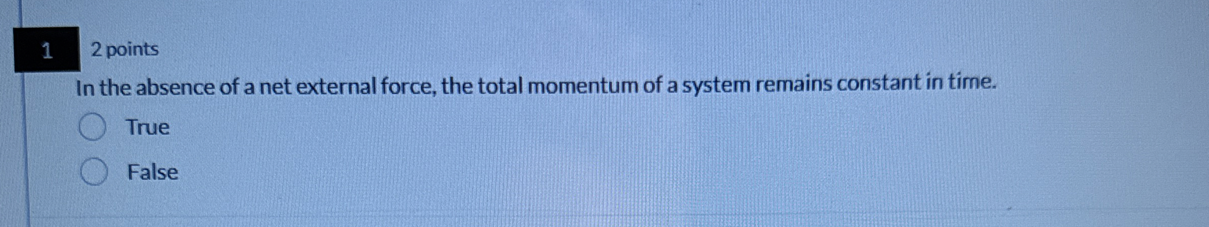 Solved 12 ﻿pointsIn the absence of a net external force, the | Chegg.com