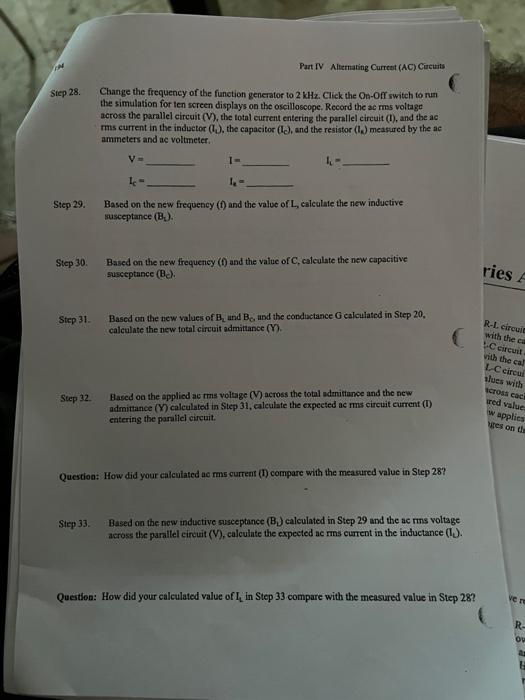 Solved Experiment 22 Step 34. Based on the new capacitive | Chegg.com