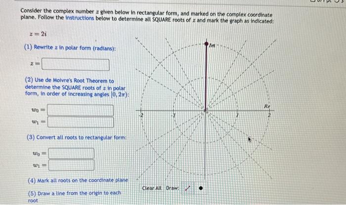 Solved Consider the complex number z given below in | Chegg.com