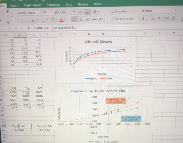 Solved me Number te $ % ) А Insert Page Layout Formulas Data | Chegg.com