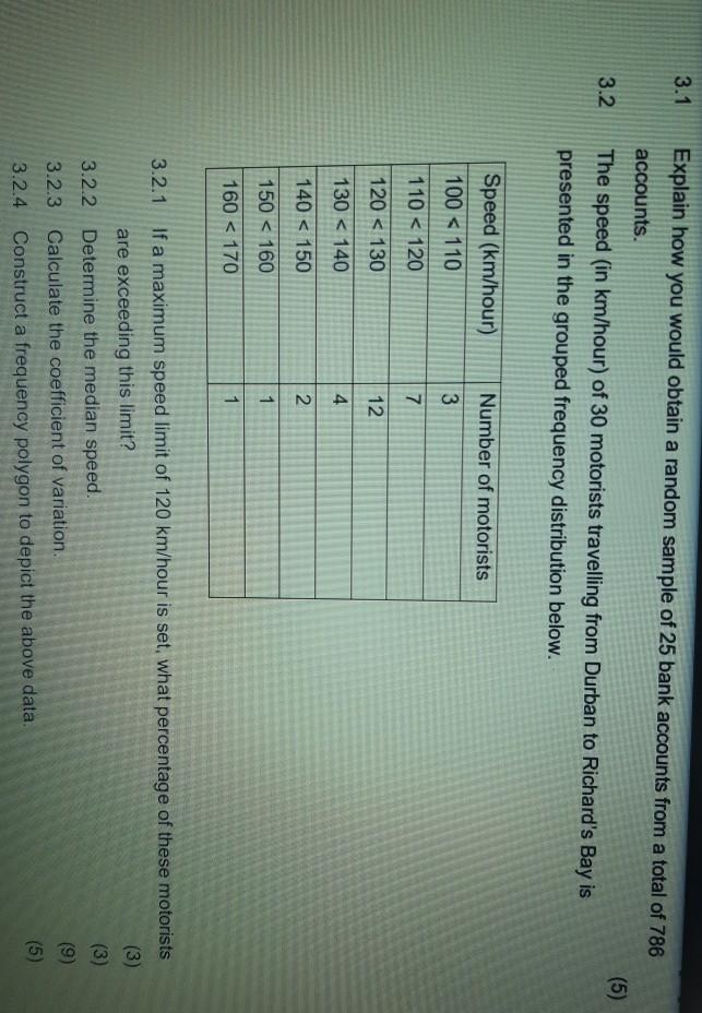 Solved 3.1 Explain how you would obtain a random sample of | Chegg.com