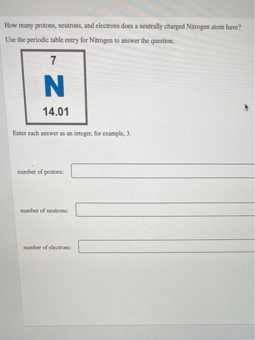 Solved How many protons, neutrons, and electrons does a | Chegg.com