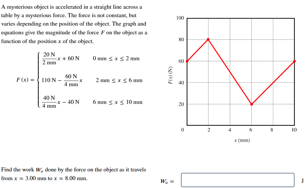 Solved A mysterious object is accelerated in a straight line | Chegg.com