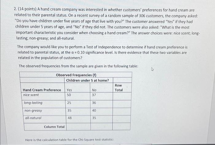Solved For each problem, show at minimum: 1) The null and | Chegg.com