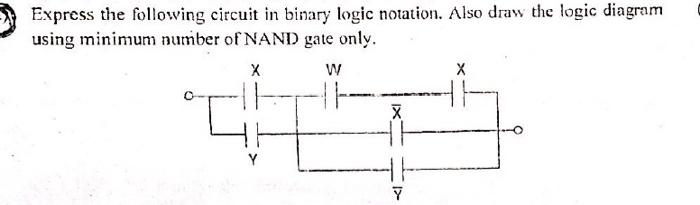 Solved Express the following circuit in binary logic | Chegg.com