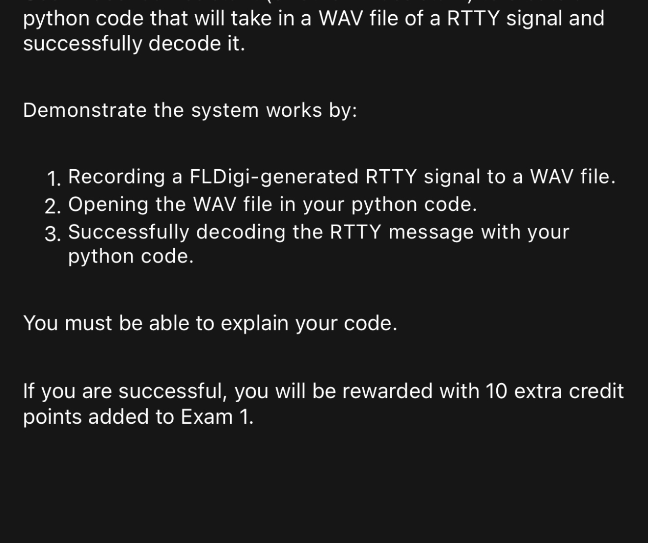 Solved by an EXPERT create a python code that will take in a WAV file of | Chegg.com