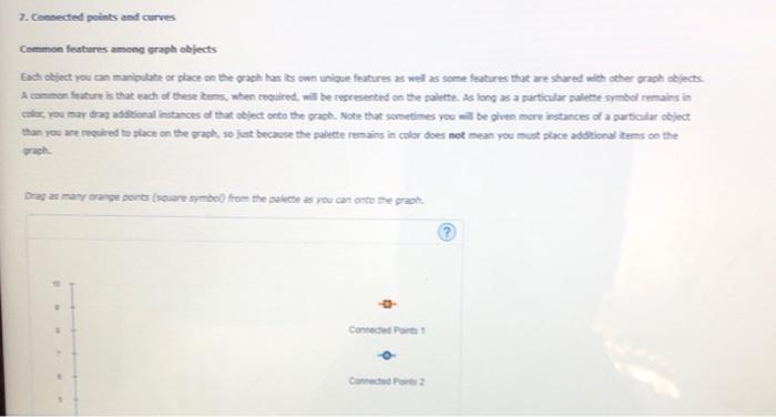 Solved 7. Connected points and curves Common features among | Chegg.com