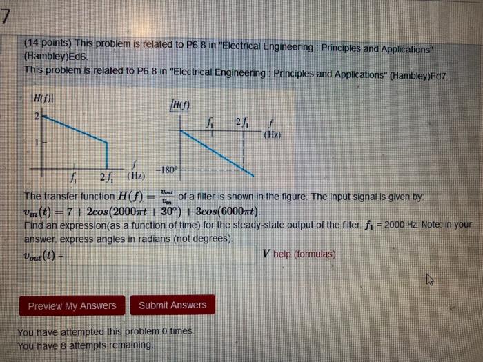 Solved 7 (14 points) This problem is related to P6.8 in | Chegg.com