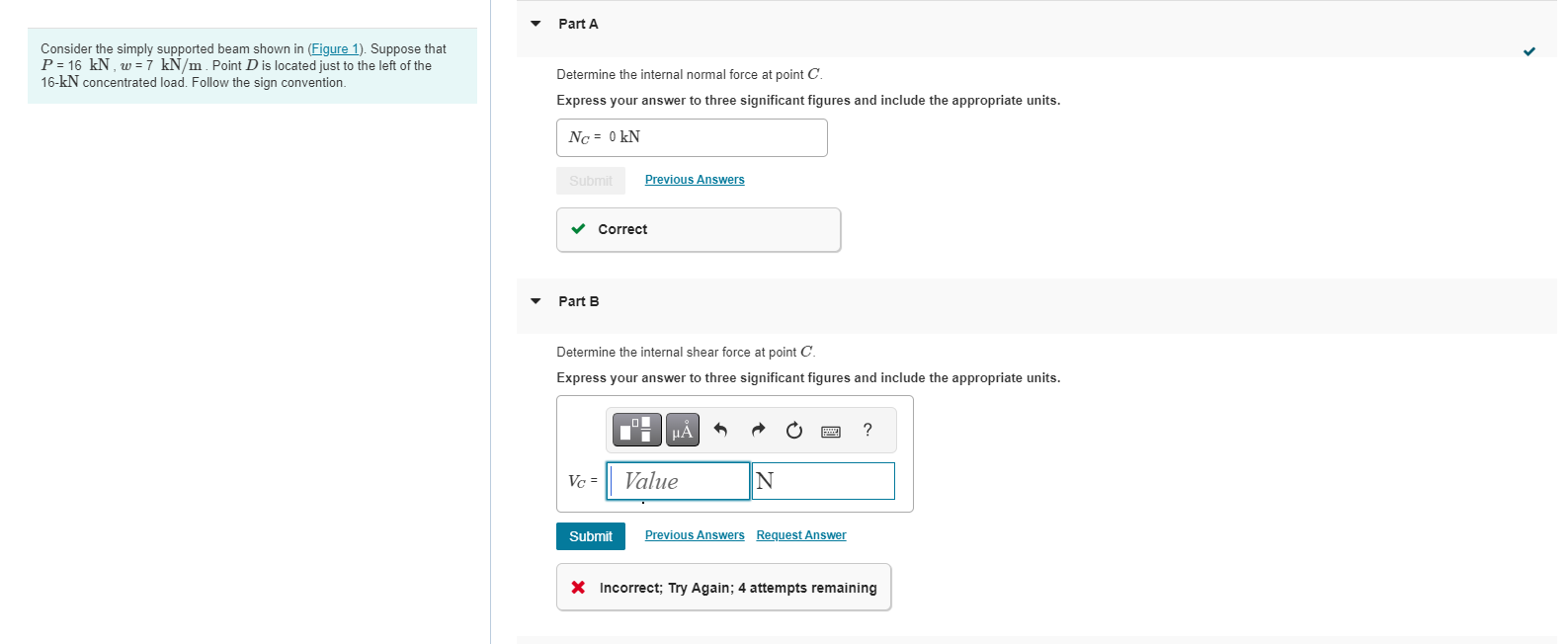Solved Consider the simply supported beam shown in (Figure | Chegg.com