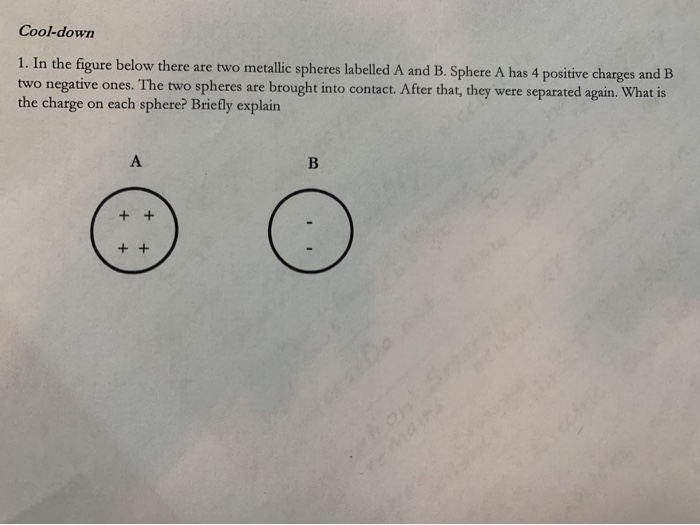 Solved Cool-down 1. In the figure below there are two | Chegg.com