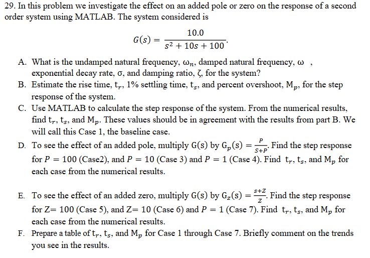 Solved In ﻿this problem we ﻿investigate the effect on an | Chegg.com